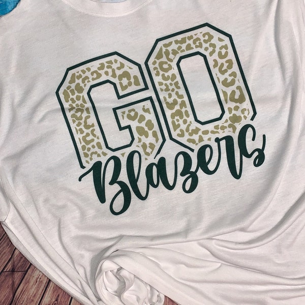 Go Blazers SVG, Cheer Team Mascot, School Pride (digital Files) - Etsy