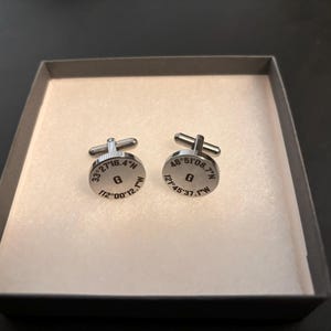 Custom Engraved Logo Cufflinks, Custom Logo Gifts, Engraved Logo Cuff ...