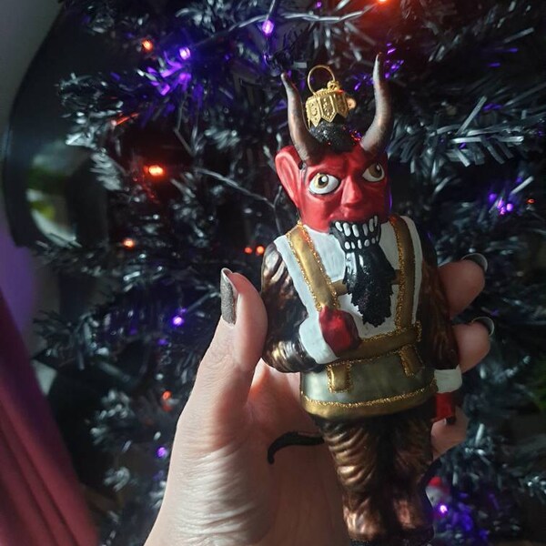 Glass Devil, Krampus, Christmas Ornament, Collectible Bauble - Etsy
