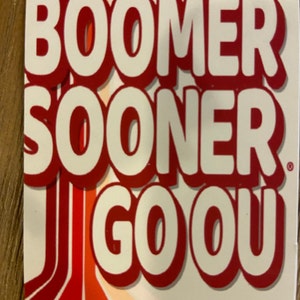 OU SOONERS Vinyl Stickers Set or Individual Officially Licensed ...