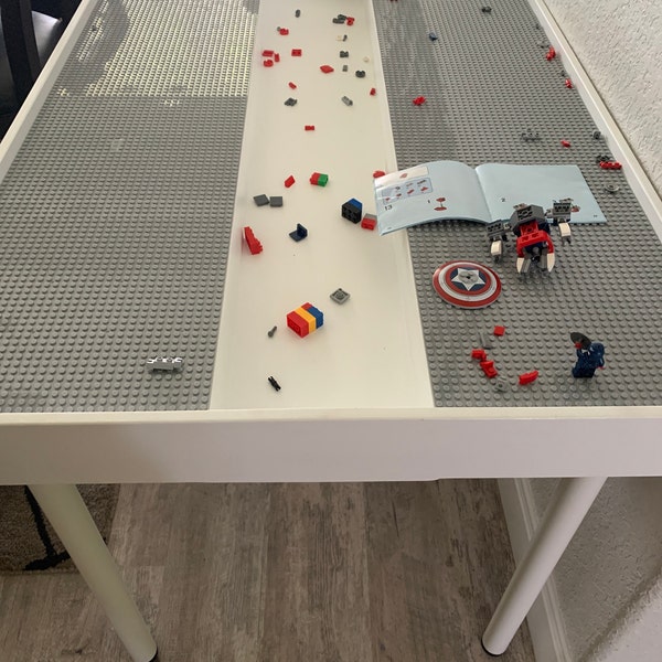 Large Building Bricks Table, Kids Table With Storage, Activity Table ...