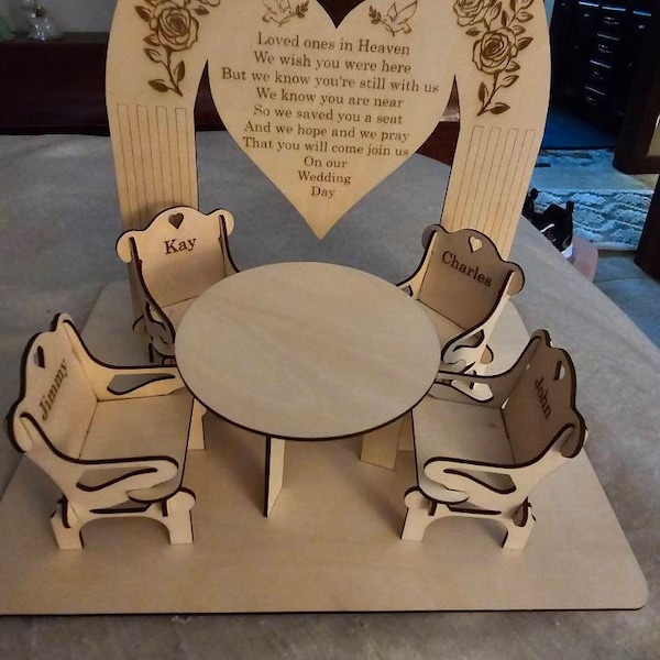 Wedding Memorial Display, Wedding Memorial Table, Remembrance Table ...