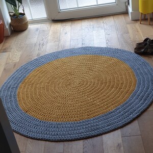 Mustard Yellow Round Rug Boho Rug Modern Rug Washable Rug - Etsy