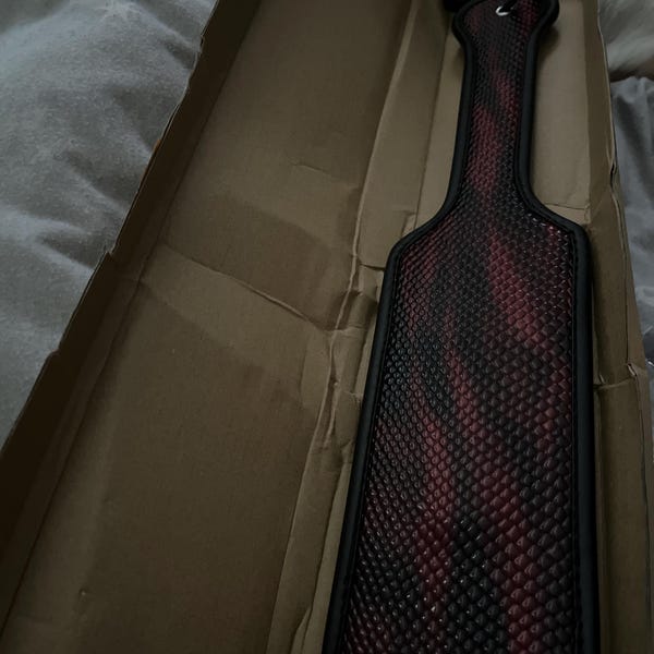 Pink Spanking Paddle/bdsm Paddle Spanking/impact Play/vampire Paddle ...
