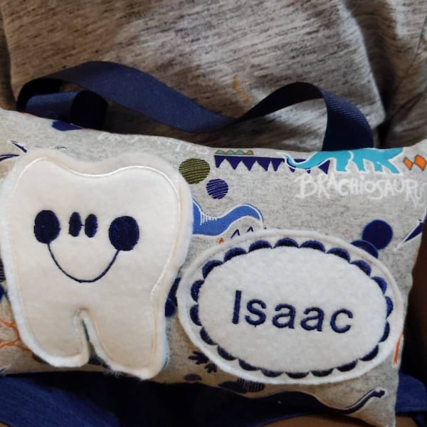 Boys Tooth Fairy Pillow - Personalized Tooth Pillow - Tooth Pillow ...