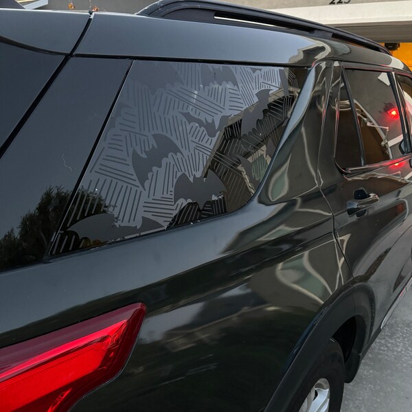 Bat Car Window Decals | Quarter Panel Window | Large Pattern Decal ...