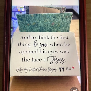 Memorial Stone With Your Custom Words. Indoor/outdoor. 6x9x2 Concrete ...