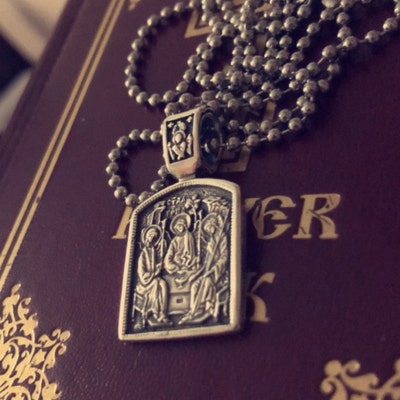 Holy Trinity Religious Christian Orthodox Jewelry Necklace Saint ...