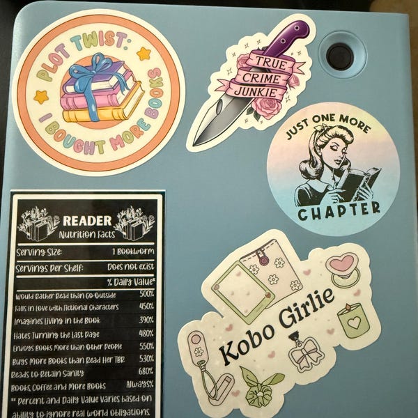 Carley Fortune Book Stack Sticker | Bookish Gifts | Kindle Decal ...