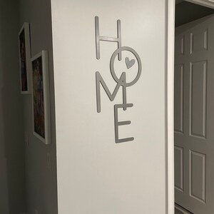 Vertical Home Sign, Metal Home Sign, Entryway Wall Decor , Vertical ...