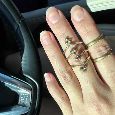 Spiral Ring, Hypnotic Ring, Spiral Brass Ring, Swirl Ring, Gold Wired ...