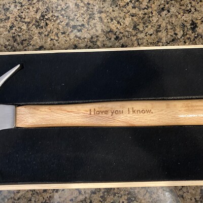 Engraved Personalized Hammer With Wood Box Customized Father of Bride ...