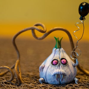 Orange Creature Weird Creepy Cute Fruit Figurine. Handmade Unique Piece ...