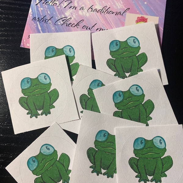 Agog the Frog Pride Lgbtqia+ Flag Frogs Vinyl Stickers , Kawaii ...