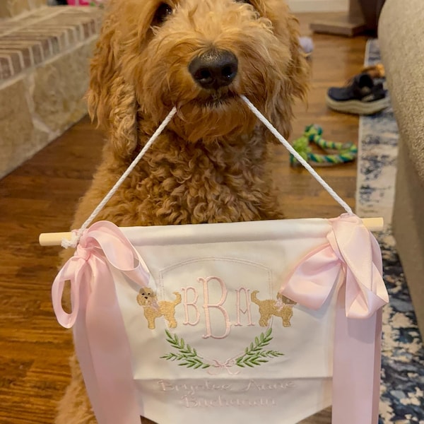 Custom Baby Banner With GOLDENDOODLE LABRADOODLE Baby Banner, Welcome ...
