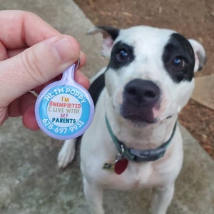 I'm Lost AF Pet ID Tag Choose size and colors | Etsy
