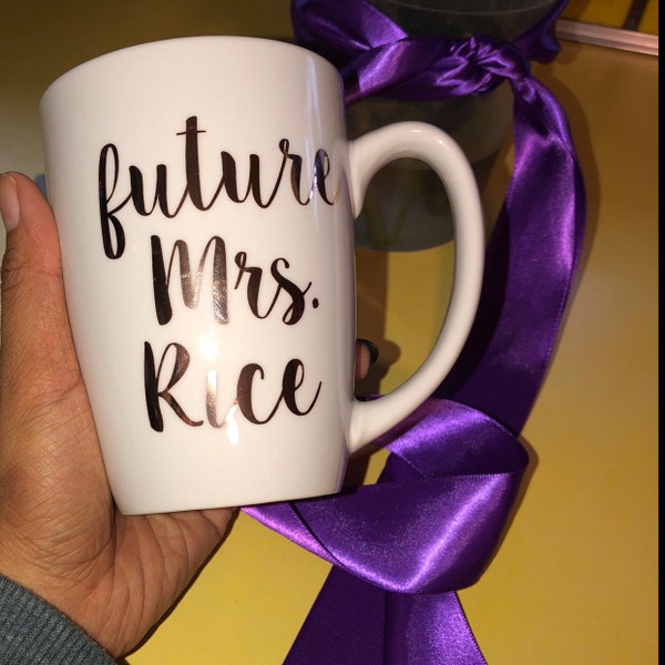Personalized Future Mrs Mug Future Mrs Mug Engagement Gift Bride to Be ...