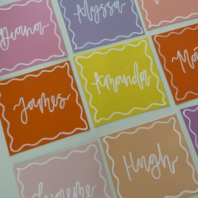 Place Cards bright Colours - Etsy Australia