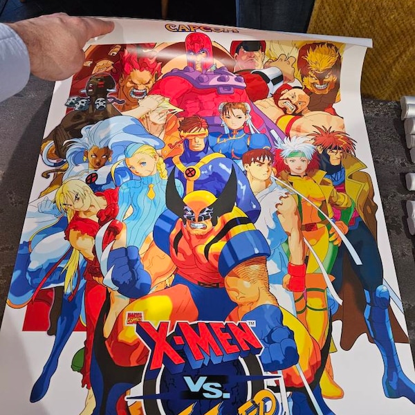 Marvel Vs. Capcom Arcade Game Poster B2 Size OFFSET - Etsy