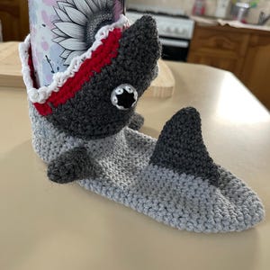 Crochet Pattern Shark Slippers Adult Sizes EUR Size 35 to 46 - Etsy