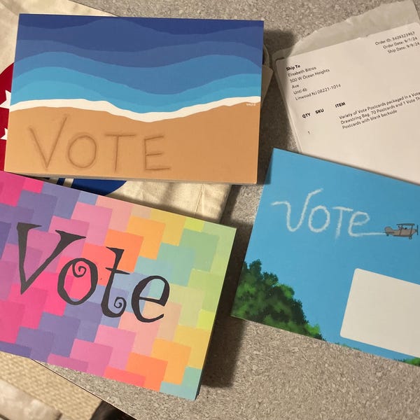 Your Vote is Powerful, Voter Engagement Postcards, Blank Backside - Etsy