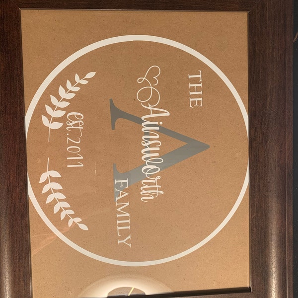 Round Family Name Svg, Family Name Svg, Last Name Svg, Monogram Svg ...