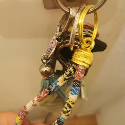 Boho Key Chain With Keyring Handmade Surfer Accessories Hippie Pocket ...