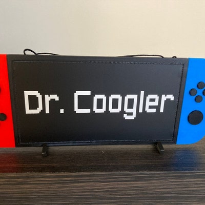 Custom Gamer Sign 10x4in Game Room Decor Gift for Kids Video Game Desk ...
