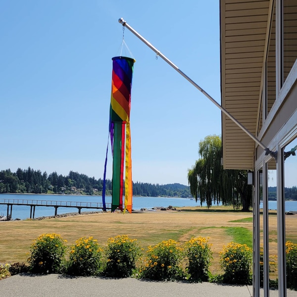 Rainbow Heart Windsock - Etsy