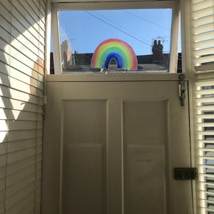 Watercolour Rainbow Window Sticker, Rainbow Window Decal, Rainbow Room ...