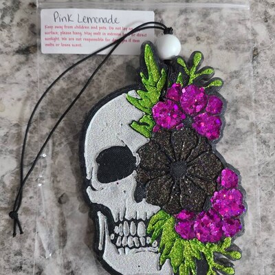 Skull With Flowers Freshie - Etsy