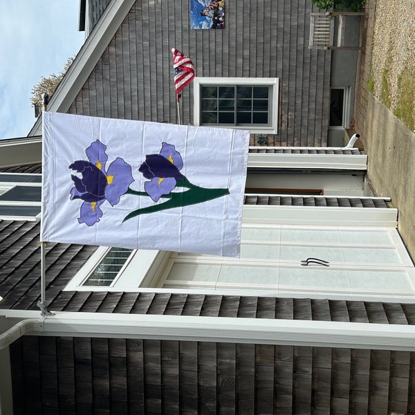4097F Cat on Fence Full Size Flag - Etsy