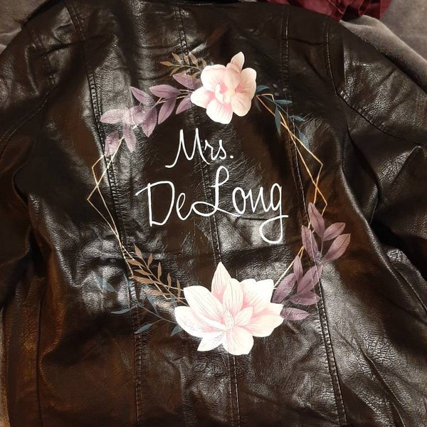 Custom Painted Denim Jacket, Hand Painted Jacket, Custom Jean Jacket ...
