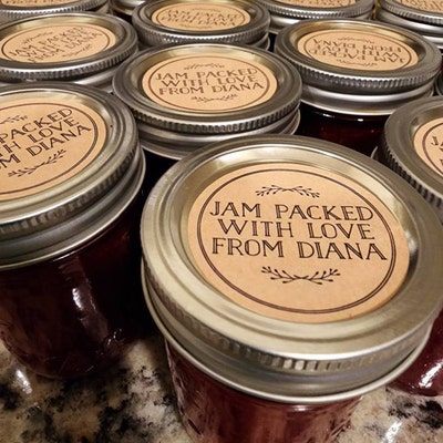 Custom Jam Packed With Love Stickers Vintage Homemade Jam - Etsy