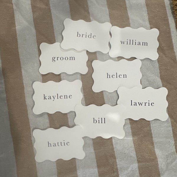 Calligraphy Name Places, Name Tags, Place Cards, Name Cards for Your ...