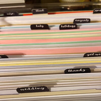 Watercolor Divider Tab Stickers, Planner Stickers, Bullet Journal ...