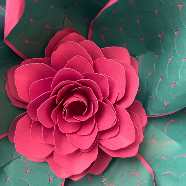 Template 2 Mini Paper Flower Digital File | PNG | SVG| PDF| Paper ...