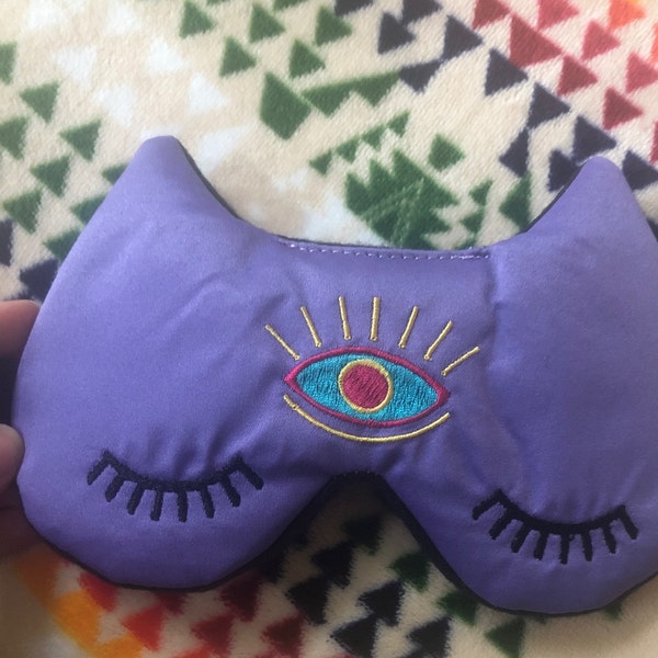 Purple Third Eye Sleep Mask Eye Mask Travel Eye Mask Blindfold ...