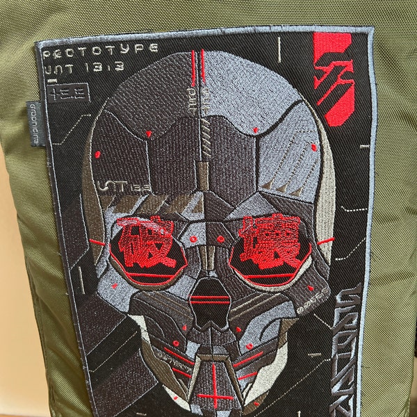 Skull Patches, Back Patch, Cyberpunk Patch, Cyberpunk Cosplay, Battle ...