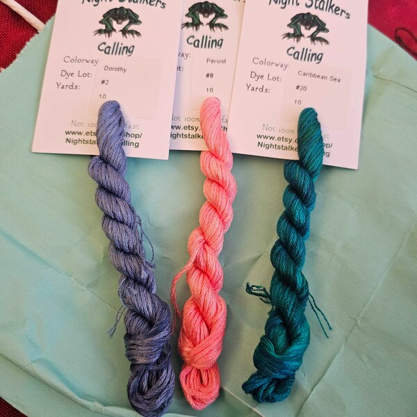 Gobo- June '24 Mystery Colorway, Hand Dyed Floss, Variegated Thread ...