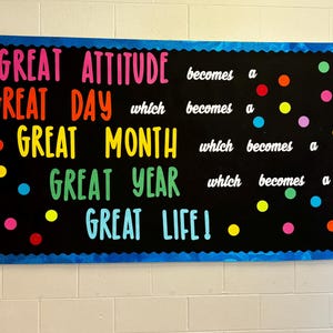 BELIEVE IN YOURSELF Bulletin Board Kit Letters Classroom Decoration ...