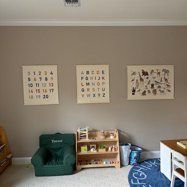 Animal Alphabet Chart | Wall Decor | Homeschool Decor | Classroom Decor ...