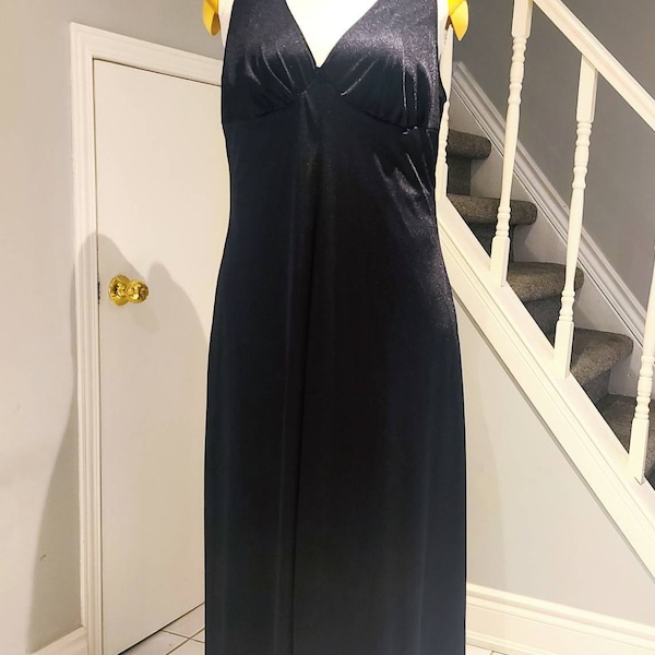 1970s Nighgown Digital Sewing Pattern // Gown Slip Nylontricot Knit Fabric // Vintage Sewing ...