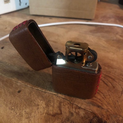 Crazy Horse Leather Lighter Case Handmade Leather Product Lighter ...