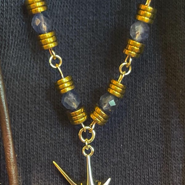 Viktor Arcane Inspired Corrupted Hexcore Necklace Iolite Hematite ...