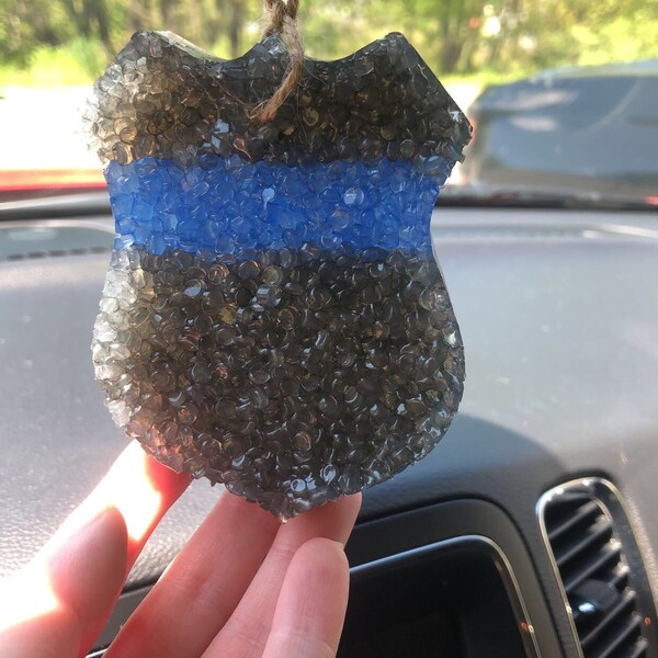 Police Badge Car Air Freshener | Police Badge Freshie | Car Freshie ...