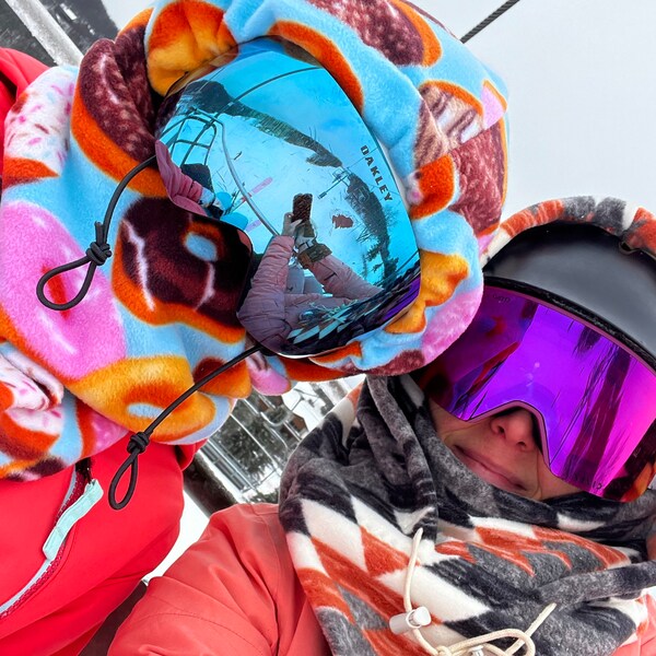 Fleece Ski Hood, Helmet Hood, Balaclava, Snoid Super Warm and Cozy ...