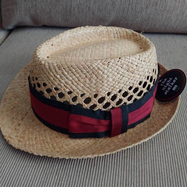 Night Stalker Kolchak Style Vented Straw Raffia Hat Screen Accurate ...