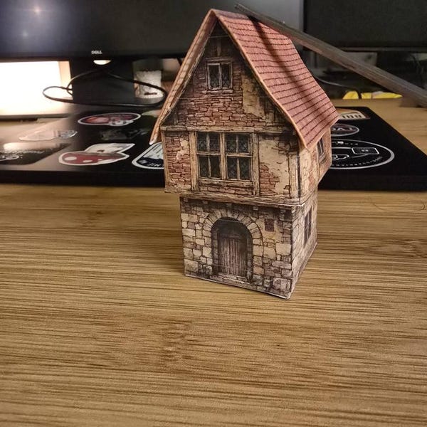 Printable Foldable Miniature House for DIY Paper Craft - Instant ...