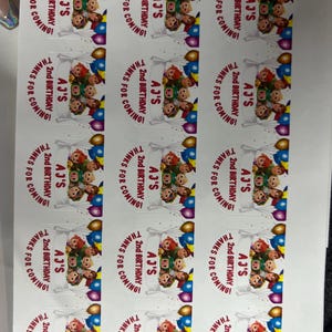 Personalized Glossy Donut Birthday Party Favor Labels Doughnut Favor ...